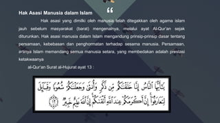 HAM dalam sudut islam dan barat | PPTX