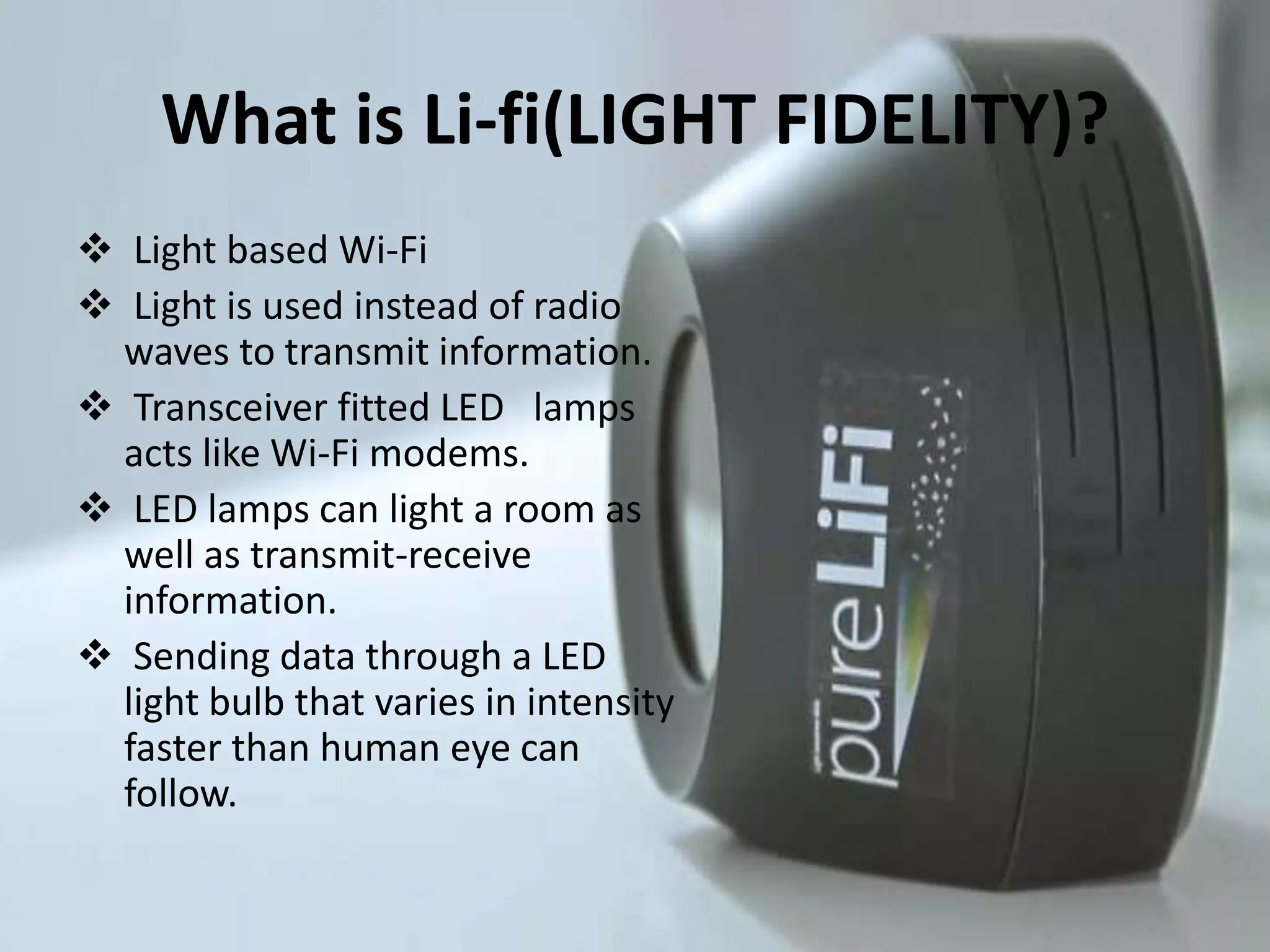 LIFI technolgy | PPT