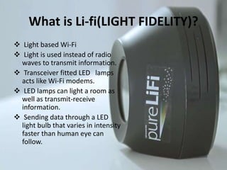 LIFI technolgy | PPT