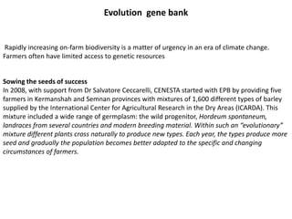 Mechanism of gene bank ,its maintenance | PPTX
