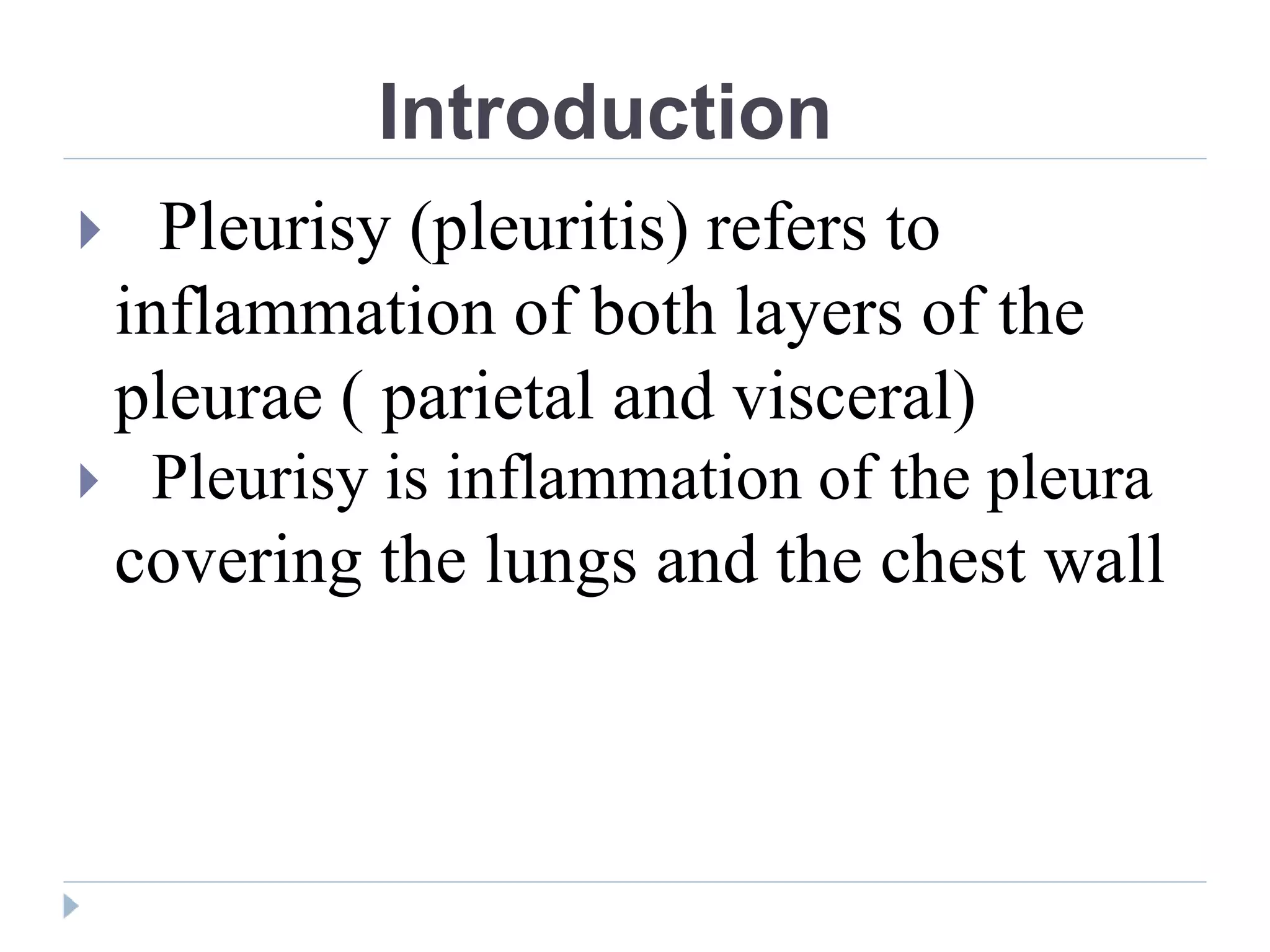 pleuritis | PPTX