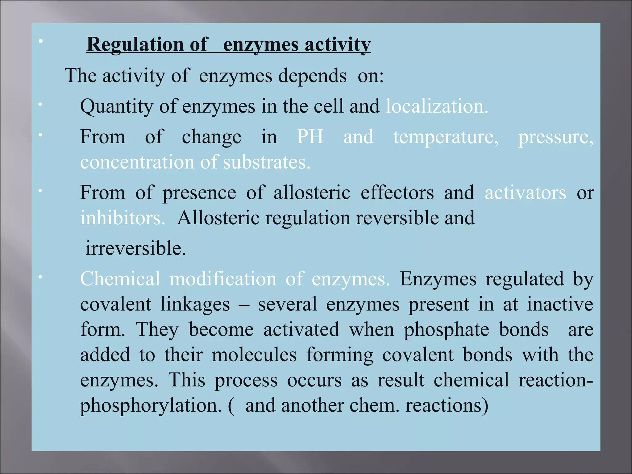 Enzymes Structural & Functional Organization Of Cell & Functions ...