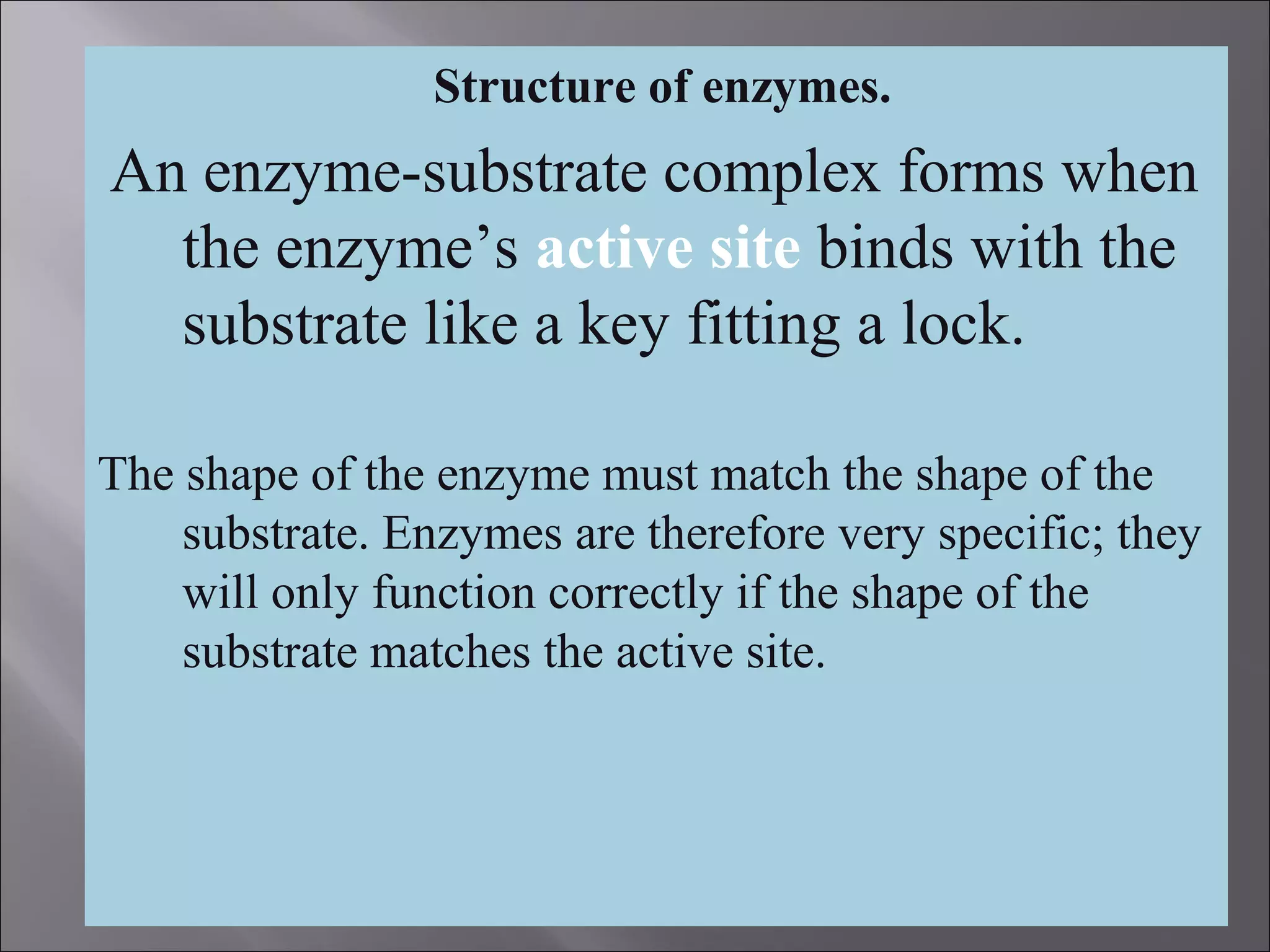 Enzymes Structural & Functional Organization Of Cell & Functions ...
