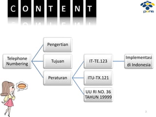 telephone numbering | PPTX