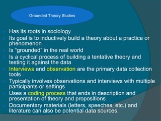 types of qualitative research | PPTX