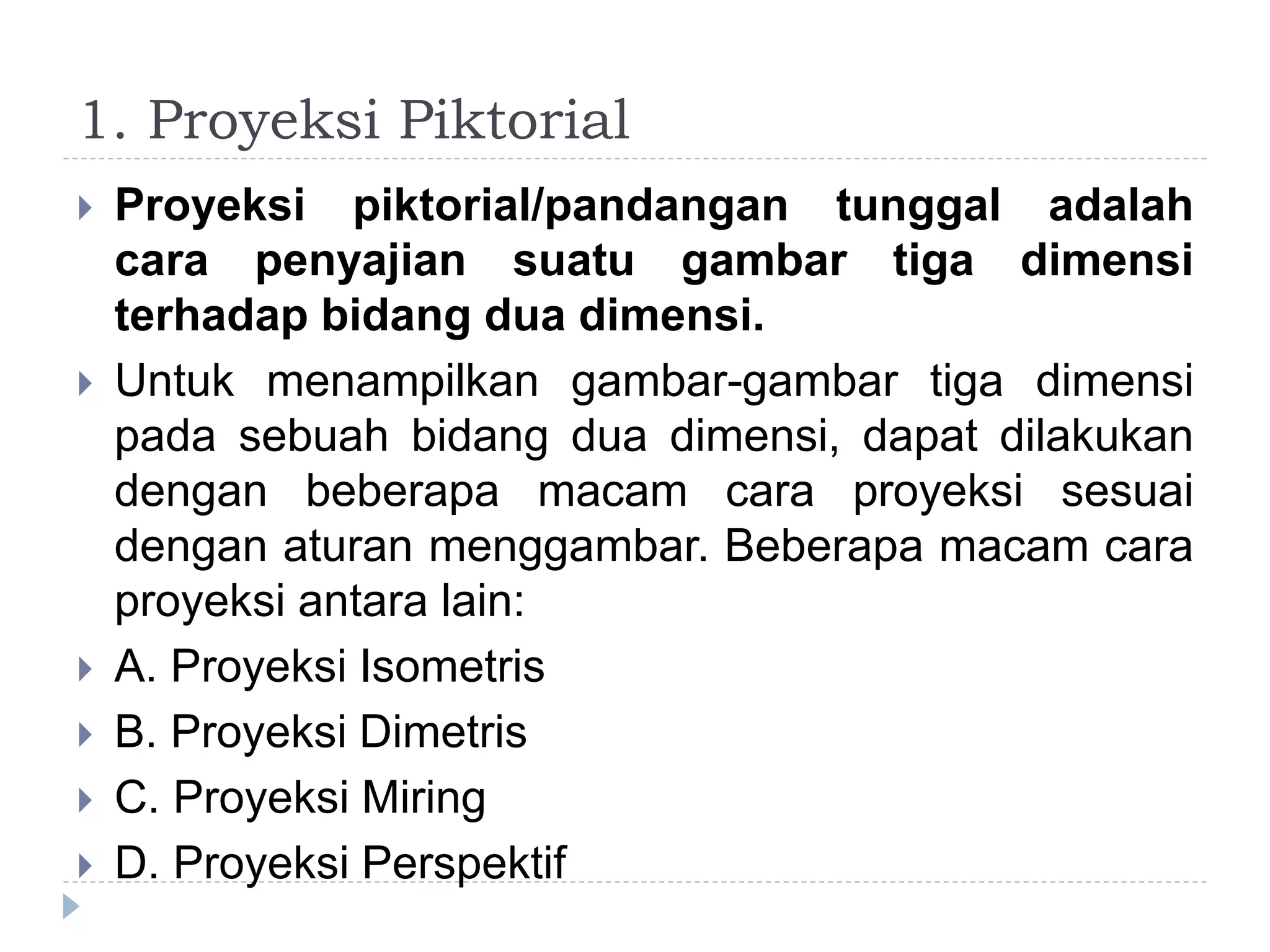 Hamid gambar teknik proyeksi | PPTX