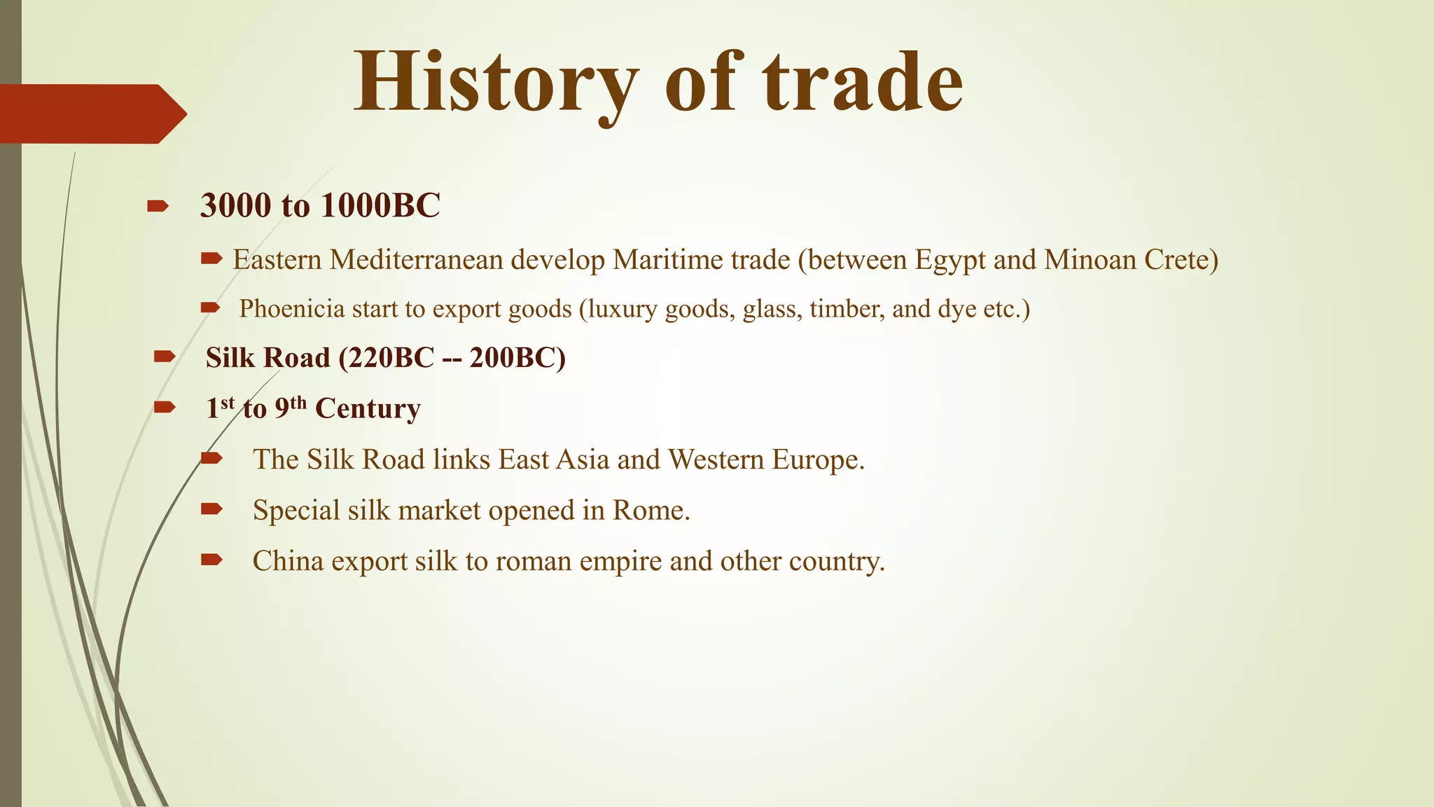 Evolution of trade | PPT