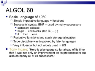 ALGOL ailesi programlama dilleri | PPT