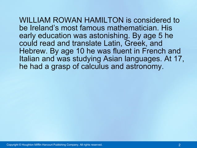 Hamilton | PPT | Physics | Science