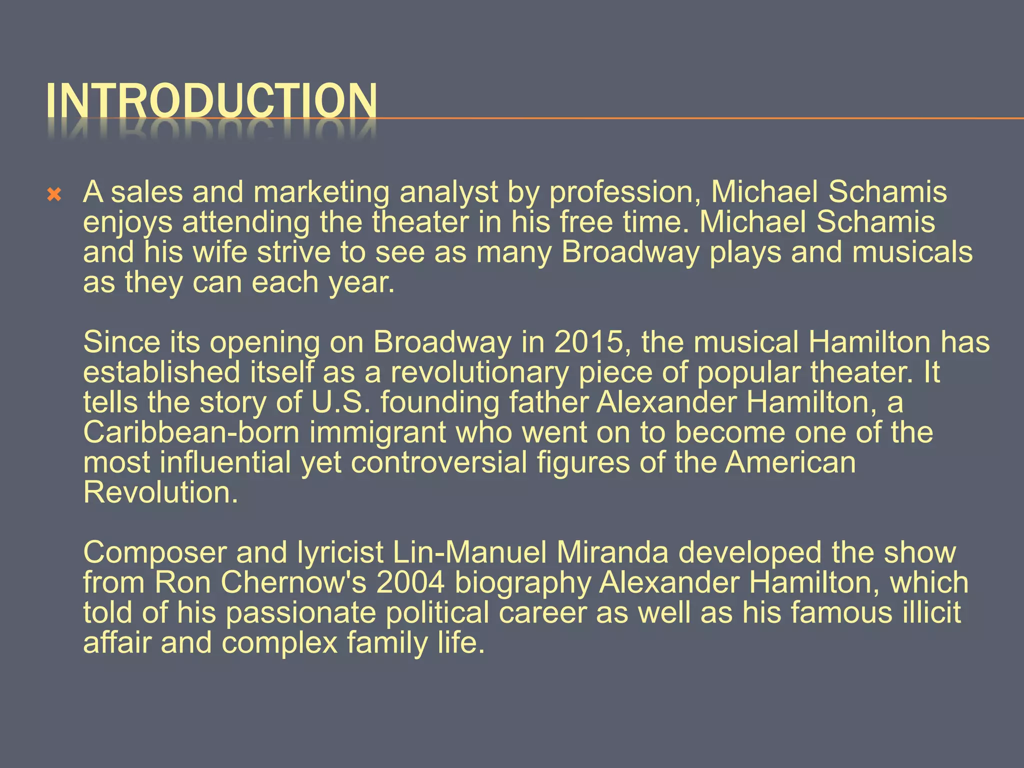 Hamilton - A Revolutionary Musical | PPTX