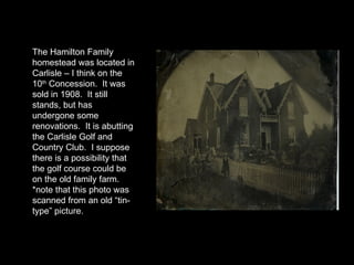 Hamilton Family History | PPT