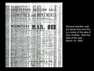 Hamilton Family History | PPT