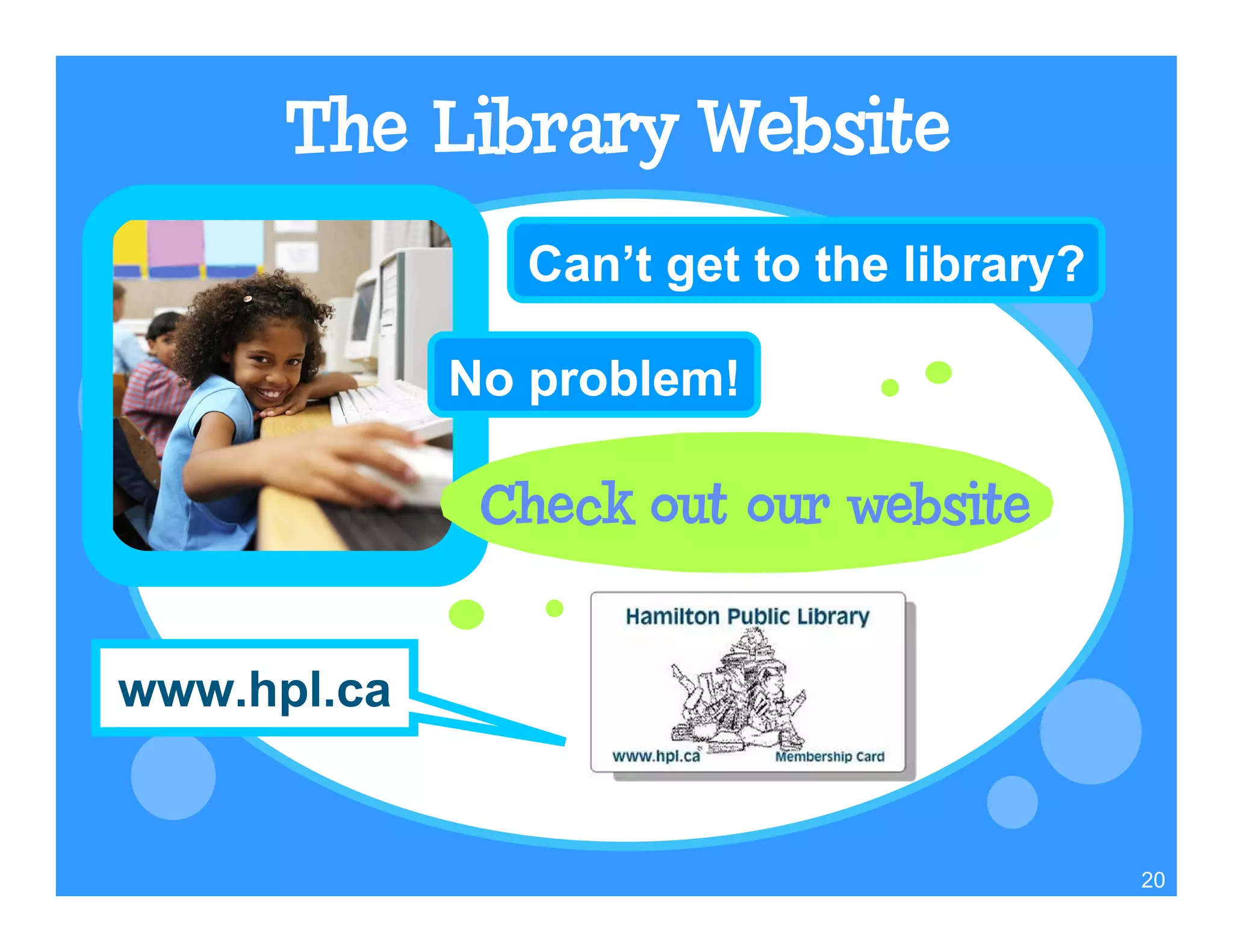 Hamilton Public Library - Grade 4 Library Introduction | PPT