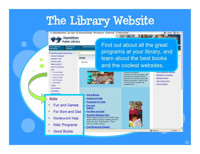 Hamilton Public Library - Grade 4 Library Introduction | PPT
