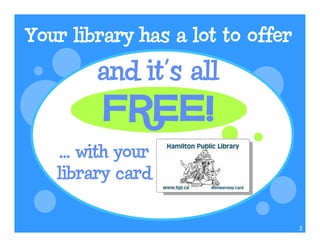 Hamilton Public Library - Grade 4 Library Introduction | PPT