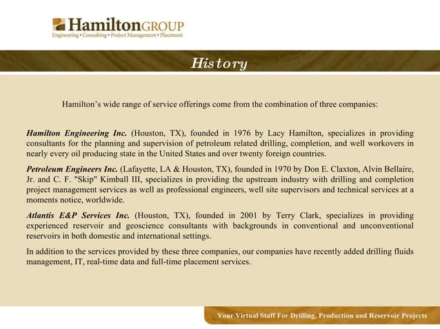 Hamilton Group Presentation | PPS
