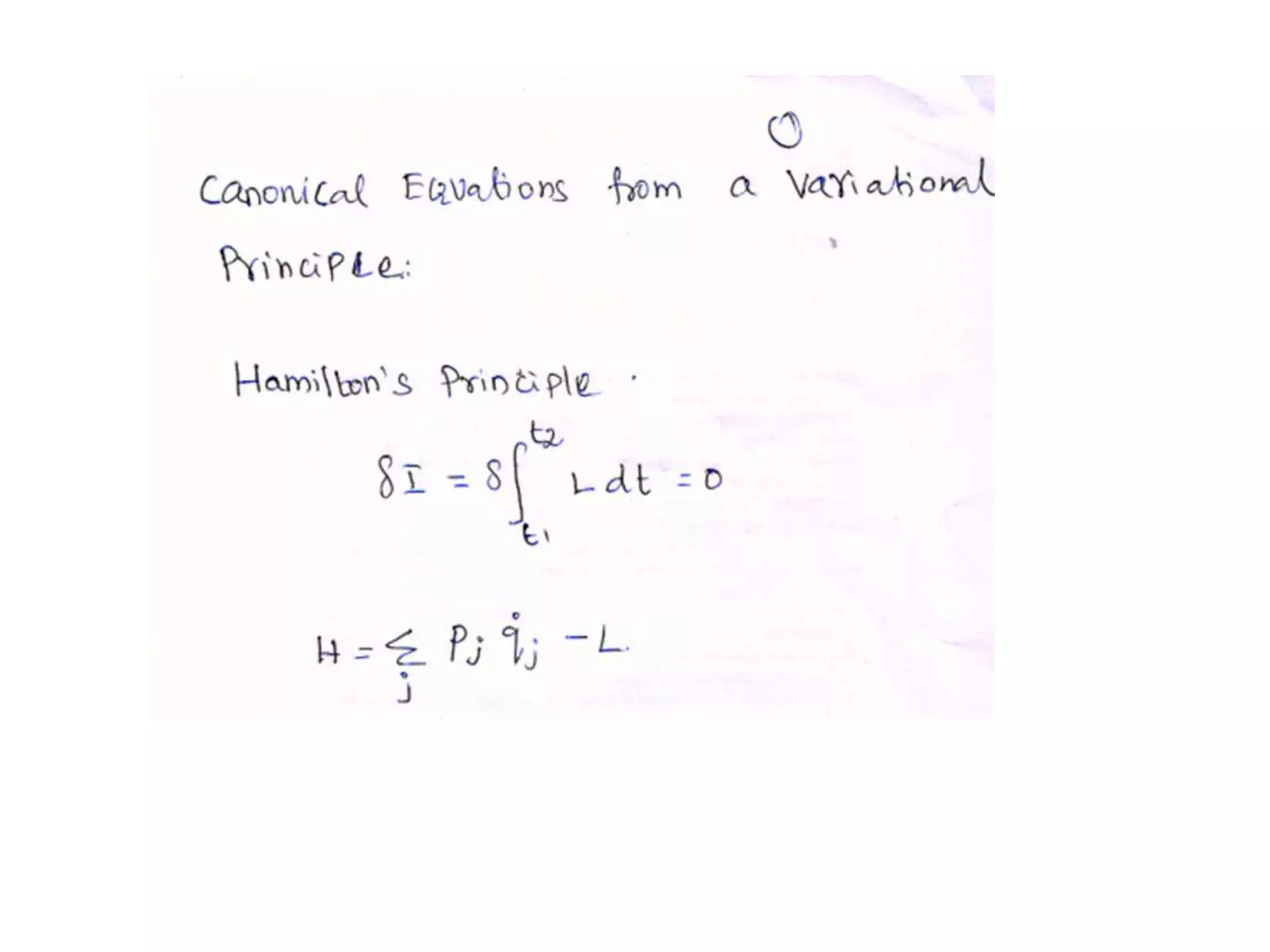 Hamiltonial principle | PPTX
