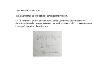 Hamiltonial principle | PPTX