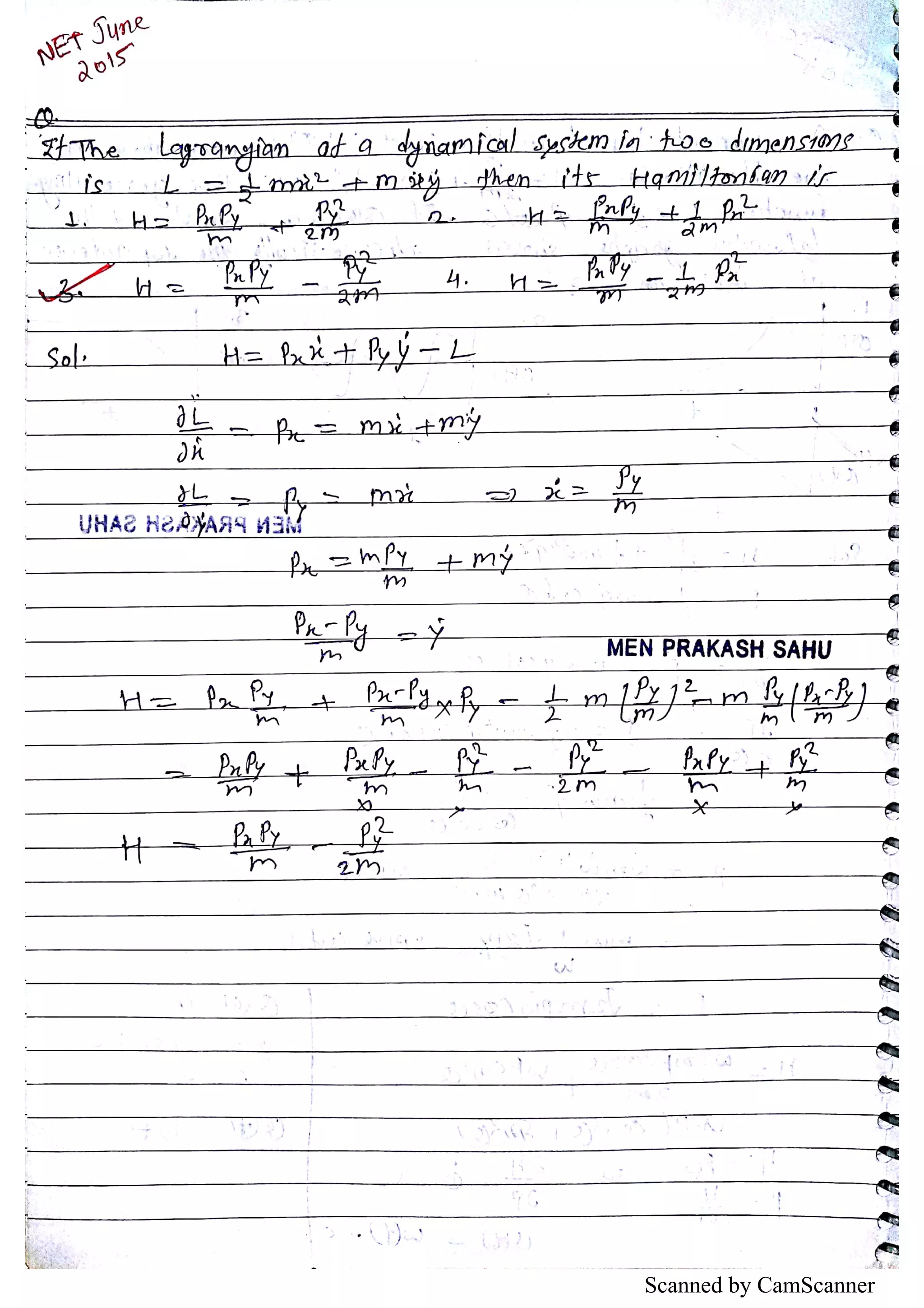 Hamiltonian dynamics (CLASSICAL MECHANICS) | PDF