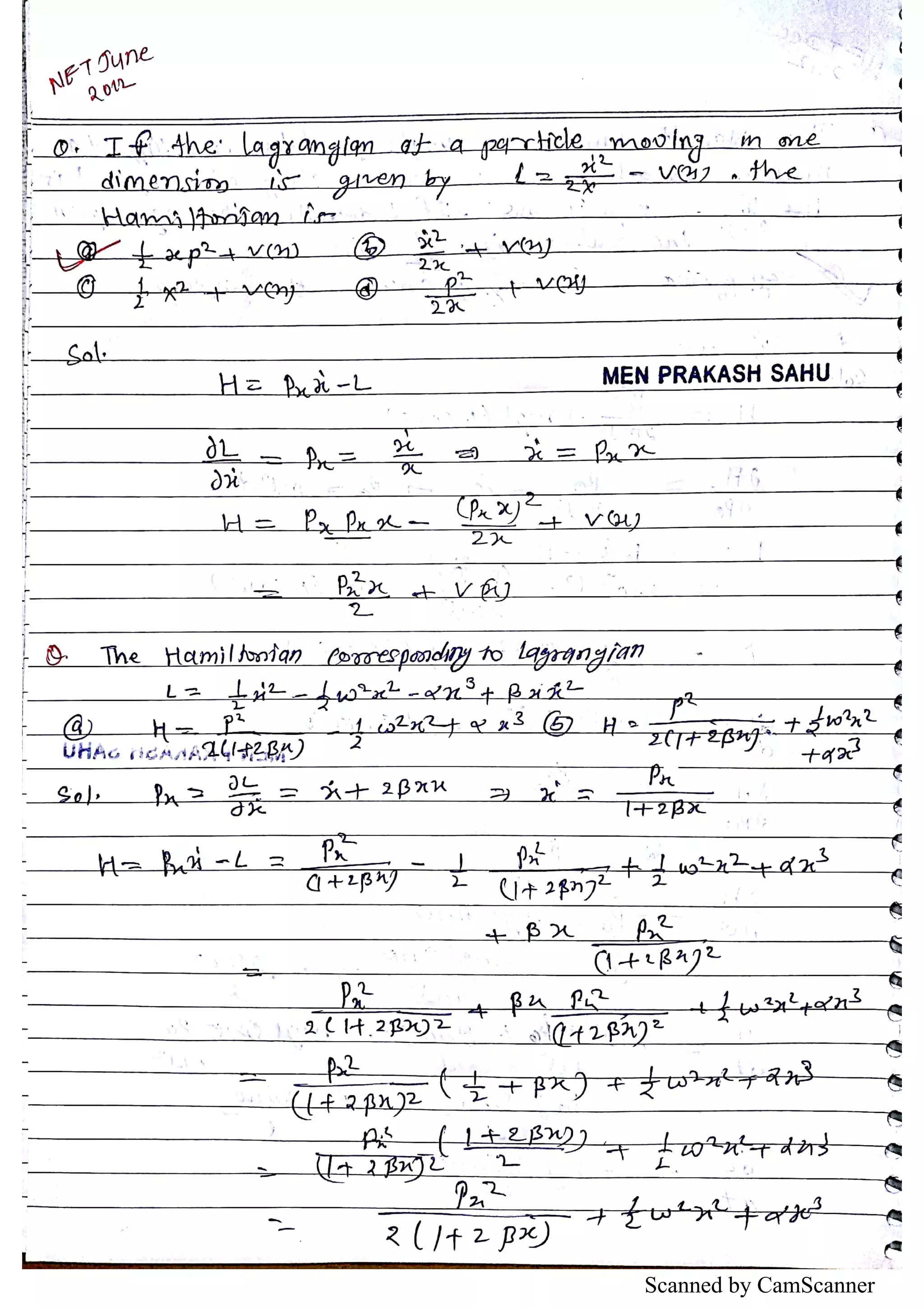 Hamiltonian dynamics (CLASSICAL MECHANICS) | PDF