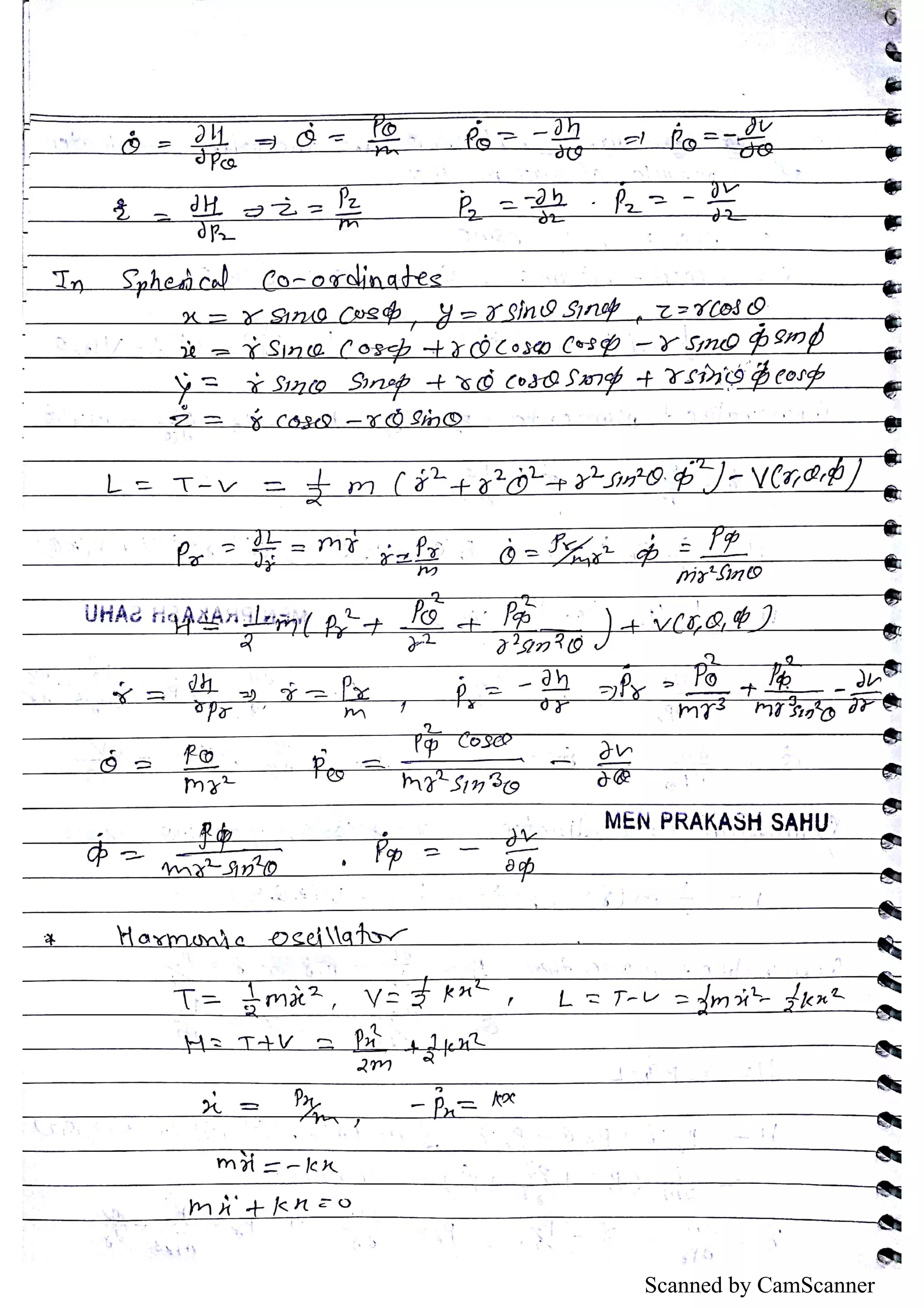 Hamiltonian dynamics (CLASSICAL MECHANICS) | PDF