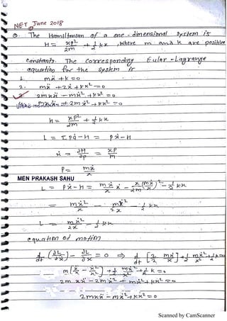 Hamiltonian dynamics (CLASSICAL MECHANICS) | PDF