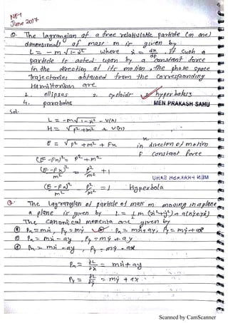 Hamiltonian dynamics (CLASSICAL MECHANICS) | PDF