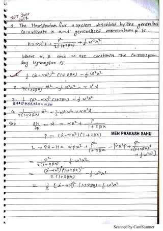 Hamiltonian dynamics (CLASSICAL MECHANICS) | PDF