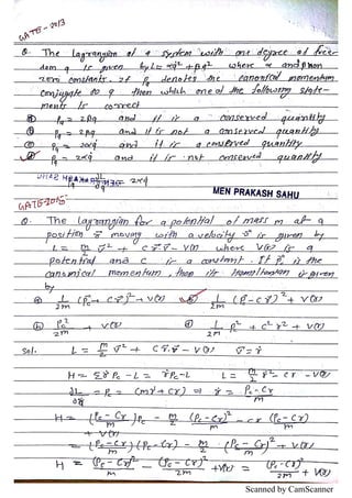 Hamiltonian dynamics (CLASSICAL MECHANICS) | PDF