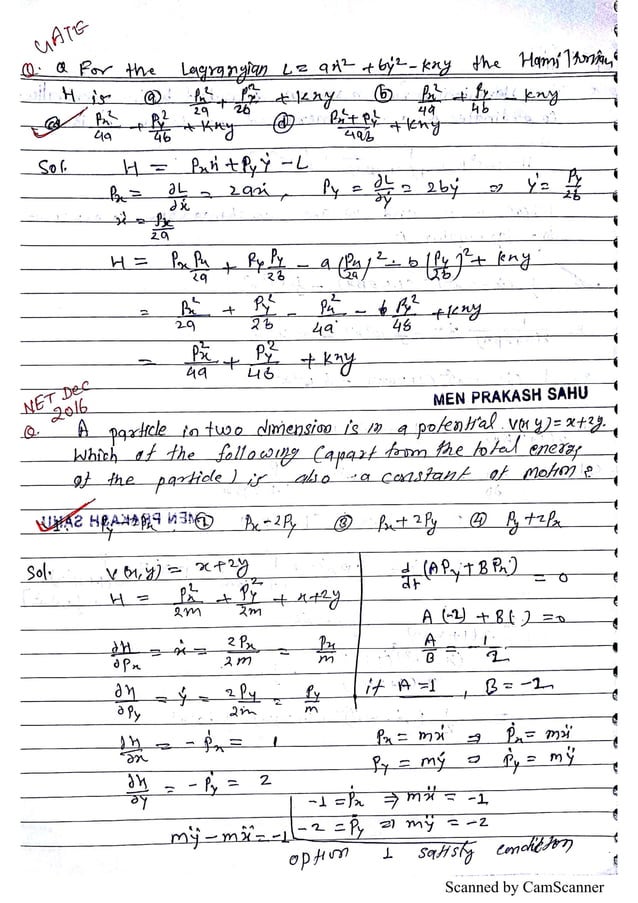 Hamiltonian dynamics (CLASSICAL MECHANICS) | PDF