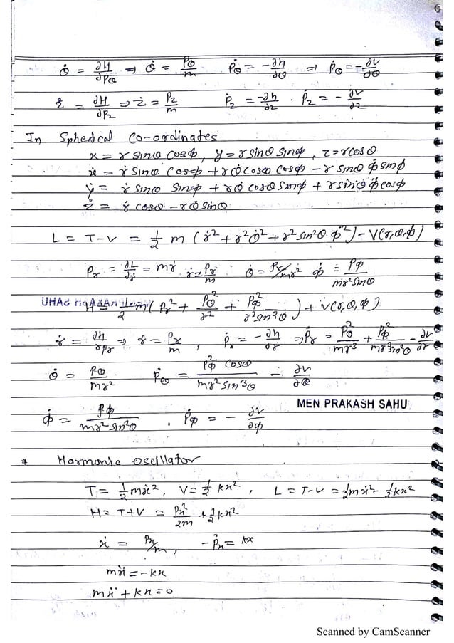 Hamiltonian dynamics (CLASSICAL MECHANICS) | PDF