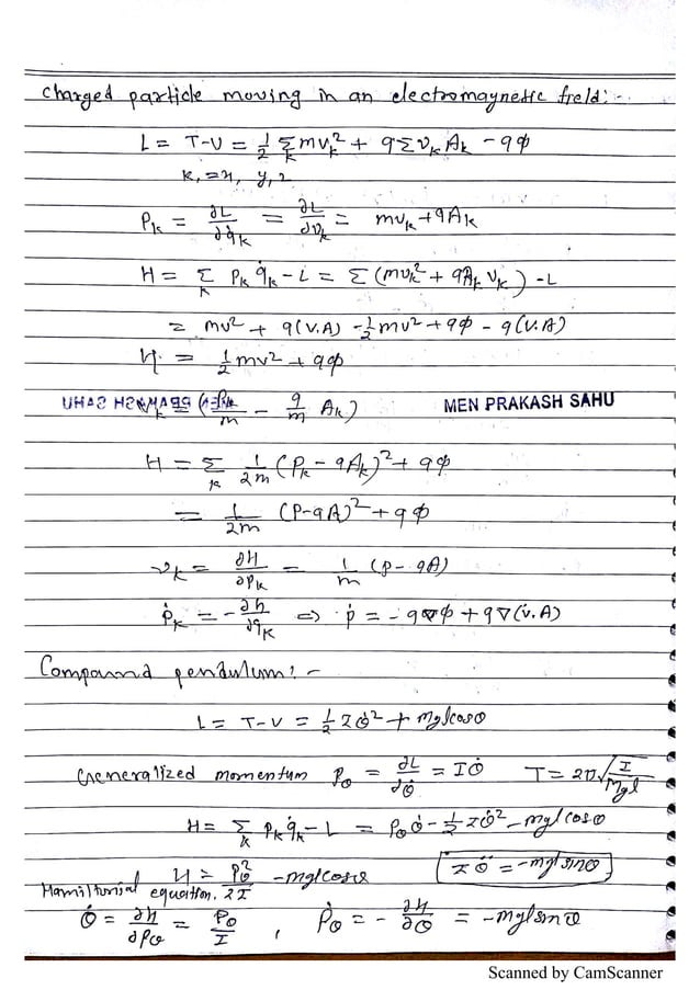 Hamiltonian dynamics (CLASSICAL MECHANICS) | PDF