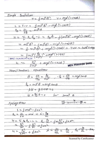 Hamiltonian dynamics (CLASSICAL MECHANICS) | PDF