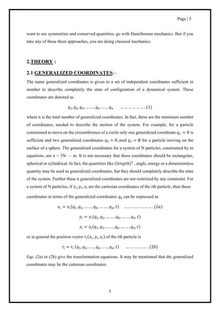 Hamiltonian formulation project Sk Serajuddin.pdf | Free Download