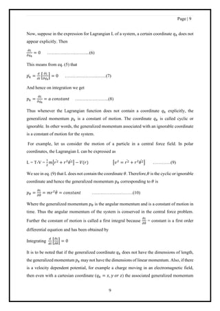 Hamiltonian formulation project Sk Serajuddin.pdf | Free Download