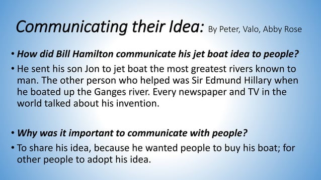Hamilton jet presentation | PPT