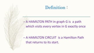 Hamilton paths and circuit | PPTX