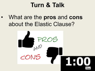 Hamilton's plan elastic clause | PPT