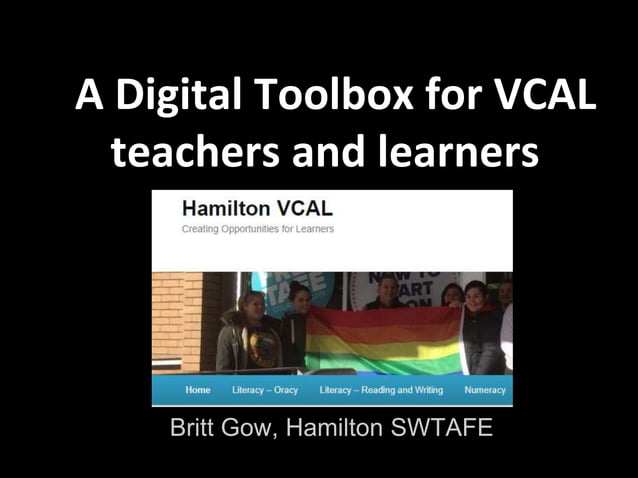 Hamilton VCAL digital tools 2 | PPT