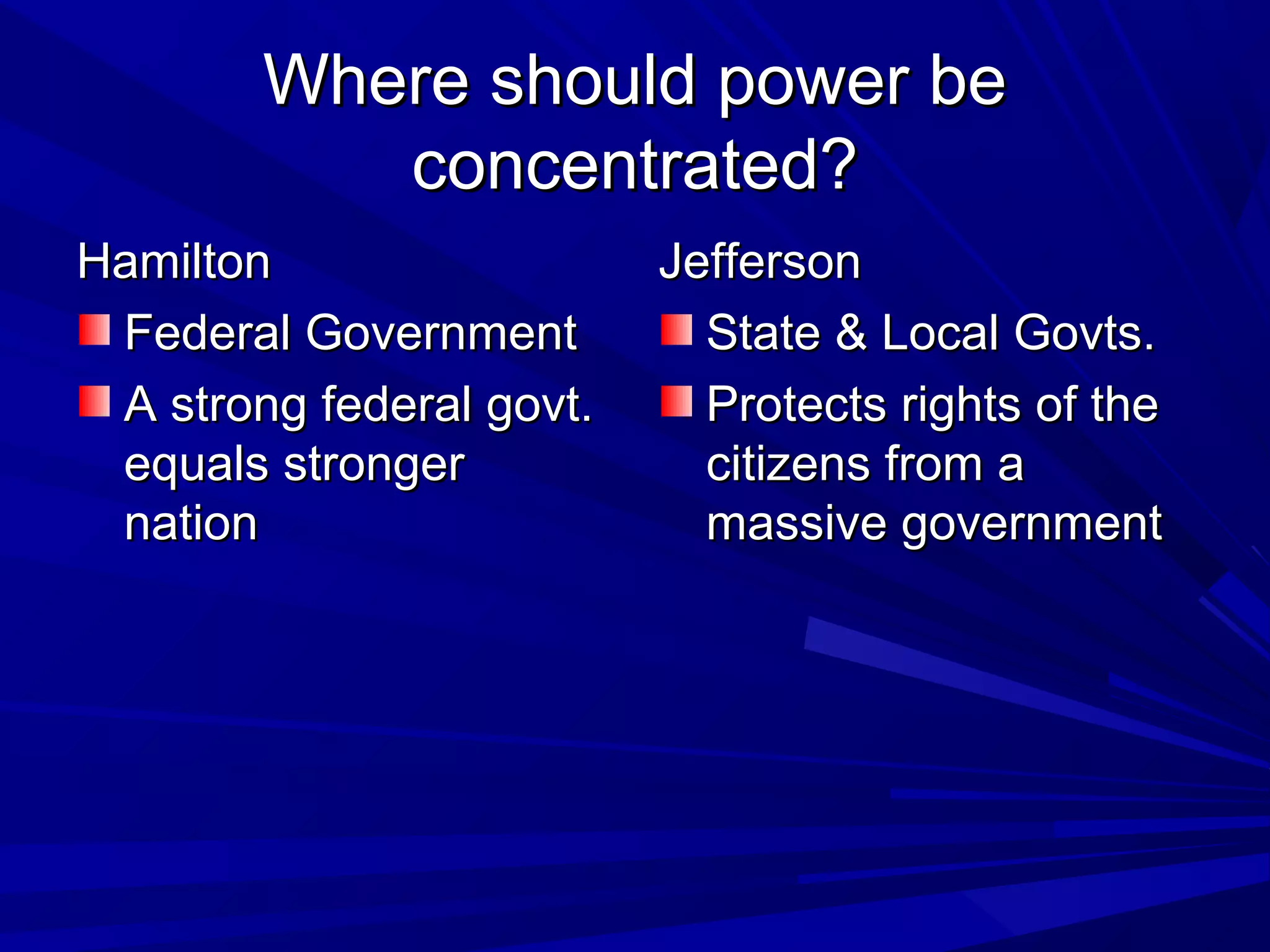 Hamiltonvs jefferson | PPT