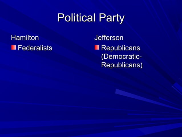 Hamiltonvs jefferson | PPT