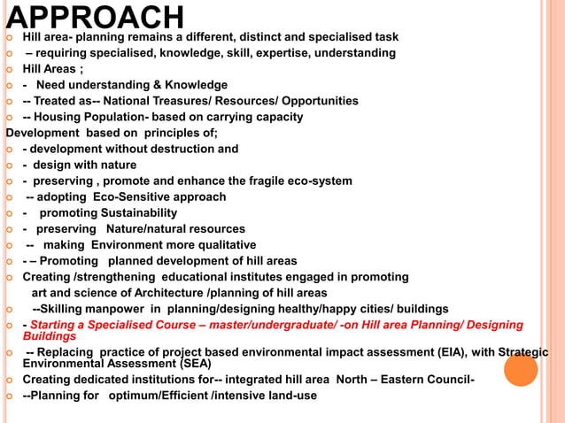 Hill AreaDevelopment- | PPTX | Developmental Sites | Real Estate