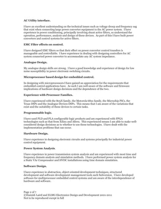 Hamish D Laird CV | PDF