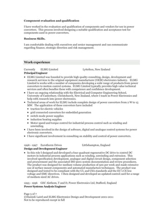 Hamish D Laird CV | PDF