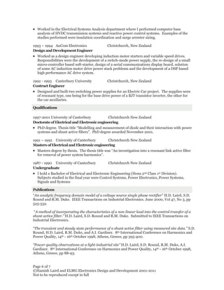 Hamish D Laird CV | PDF