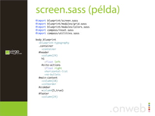 Haml, Sass & Compass | PPT