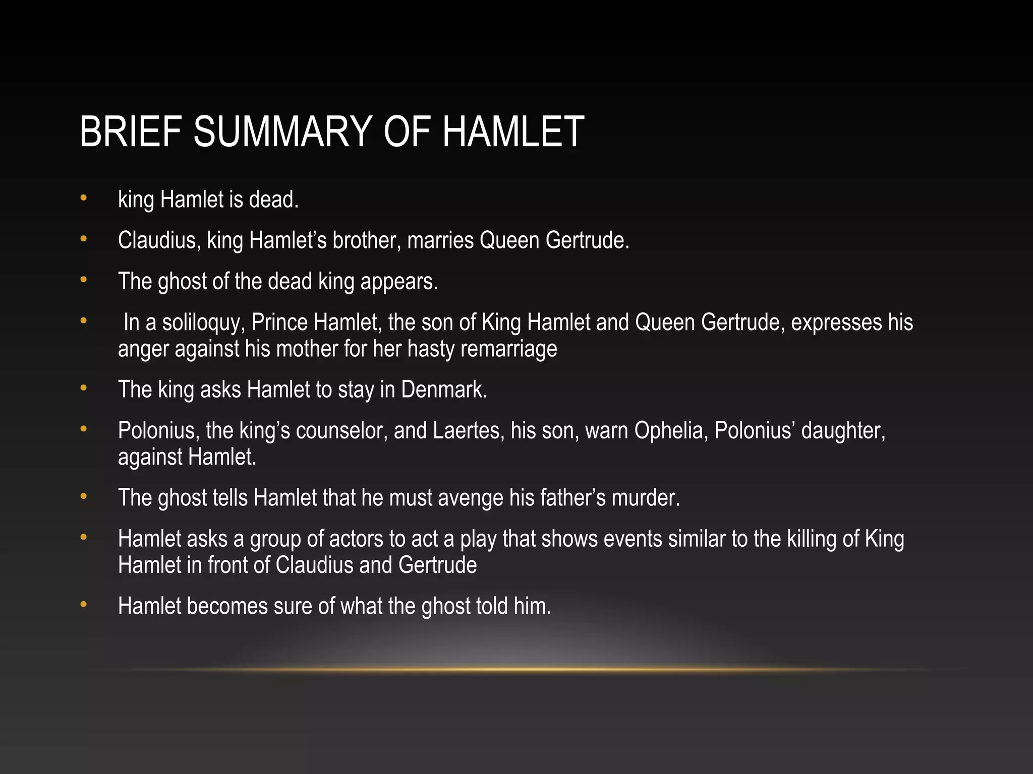 Hamlet, | PPT