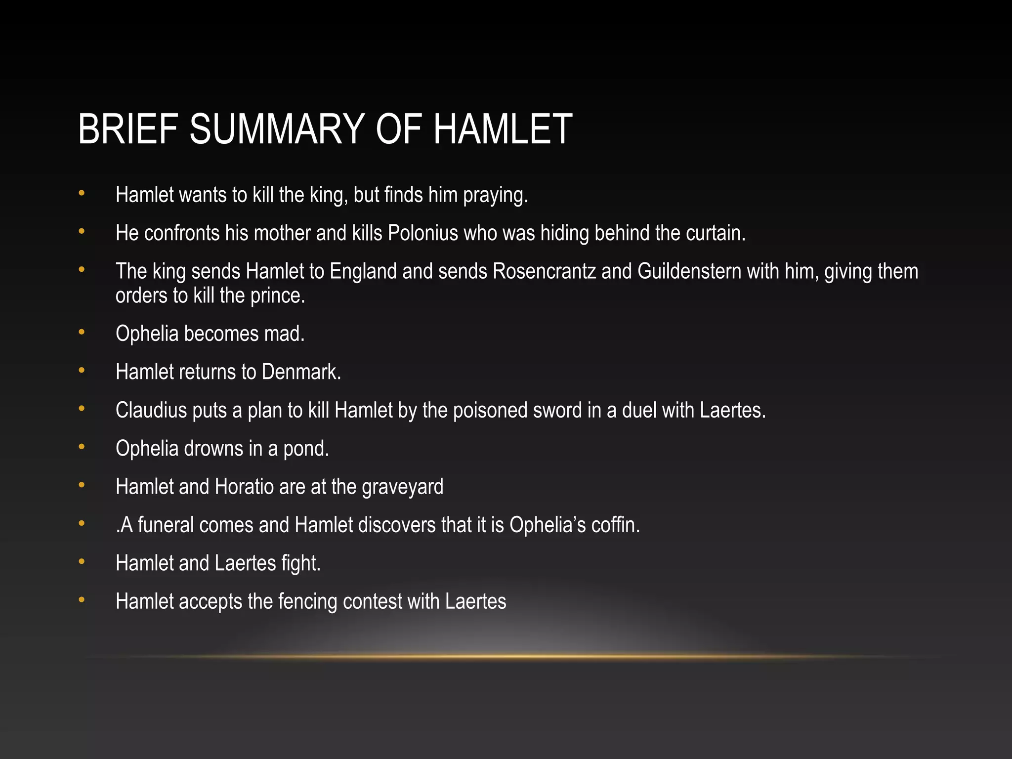 Hamlet, | PPT