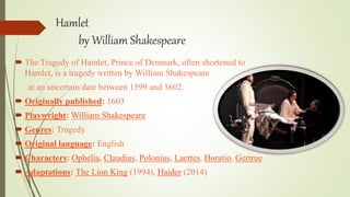 Hamlet | PPTX