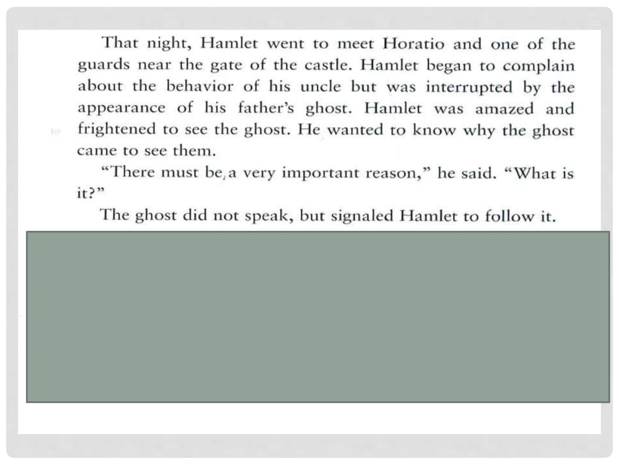 Hamlet Introduction for grade five primary | PPT